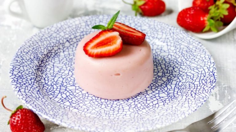 Flan fit de morango | Click Nova Olímpia